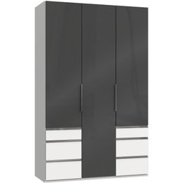 wimex Kleiderschrank &raquo;Level by fresh to go&laquo; mit vollfl&auml;chigen Glast&uuml;ren wei&szlig; B/H/T: 150cm x 236cm x 58cm, Schubladen: 6 Stk. T&uuml;ren: 3 Stk.