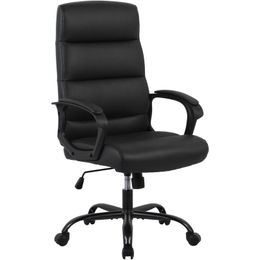 OTTO home Chefsessel &raquo;GRAYSON&laquo; () B&uuml;rostuhl, komfortable Polsterung, Wippfunktion schwarz B/H/T: 61cm x 64cm, Kunstleder