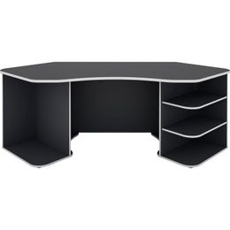 ByLiving Gamingtisch &raquo;Thanatos&laquo; Breite 198 cm, moderner Eckschreibtisch grau B/H/T: 198cm x 76cm x 85cm