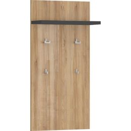 OTTO home Garderobenpaneel &raquo;Onyx&laquo; (H/B/T): 109/55,6/21,8cm, UV lackiert in modernem Hochglanz grau Holzwerkstoff B/H/T: 55,6cm x 109cm x 21,8cm