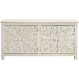 OTTO home Sideboard &raquo;Fenris&laquo; Kommode aus massiven Mangoholz, Breite 175 cm beige Massivholz B/H/T: 175cm x 84cm x 40cm, Mango, 4 Stk.