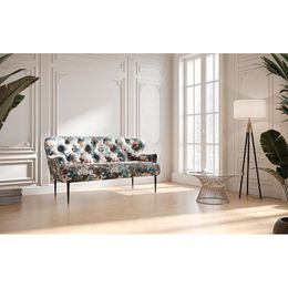 OTTO home 2,5-Sitzer &raquo;Amber&laquo; mit Knopfheftung,in verschieden Stoffarten rosa 100% Polyester B/H/T: 173cm x 97cm x 87cm, Jacquard