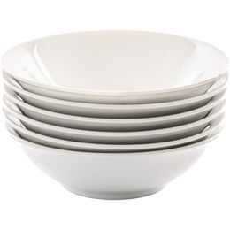 Retsch Arzberg Schale &raquo;Sch&auml;lchen HEIKE WEISS 13 cm, Set 6-tlg. f&uuml;r 6 Personen, rund Porzellan&laquo; 6 Stk. aus Porzellan 6 Sch&auml;lchen f&uuml;r alle Gelegenheiten, universell 