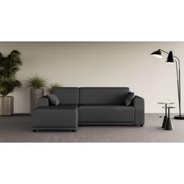 Home Affaire Ecksofa &raquo;TAMMO&laquo; L-Form grau 100% Polyester B/H/T: 233cm x 80cm x 162cm, Struktur, Recamiere links