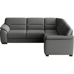 Sit & More sit&more Ecksofa &raquo;Montego L-Form, B: 255 cm&laquo; wahlweise mit Schlaffunktion und Schubkasten grau 100% Polyester B/H/T: 255cm x 88cm x 225cm, Breitcord, 