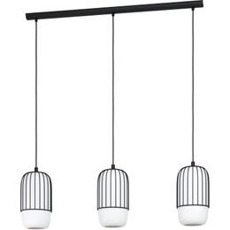 Eglo H&auml;ngeleuchte &raquo;MULEGES&laquo; E27 1 Stk. H&auml;ngeleuchte in schwarz aus Stahl - exkl. E27 - 40W schwarz H: 110cm, 1 Stk.