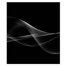 Wenko K&uuml;chenr&uuml;ckwand &raquo;Modell Rauch&laquo; K&uuml;chenr&uuml;ckwand f&uuml;r Herd oder Sp&uuml;le, geh&auml;rtetes Glas, hitzebest&auml;ndig schwarz-wei&szlig; Glas B/H: 60cm x 70cm