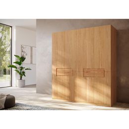 Home Affaire Kleiderschrank &raquo;L&eacute;opoldine aus Kernbuche, erh&auml;ltlich in verschiedenen Breiten&laquo; Massivholz-Kleiderschrank, im 50 cm Raster planbar 