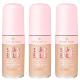 Essence Damen Foundation &raquo;SILKY BLUR HYDRATING LONGWEAR FOUNDATION&laquo; beige 90ml