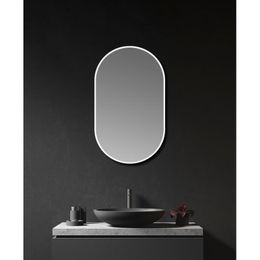 Talos Dekospiegel &raquo;Design&laquo; wei&szlig; Aluminium, Glas B/H/T: 45cm x 75cm x 5cm