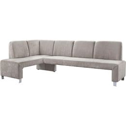 exxpo - sofa fashion Eckbank &raquo;Intenso, viele Bezugsstoffe Cord, Struktur 243/158 cm (B/T)&laquo; hohe Bodenfreiheit, frei im Raum stellbar, hoher 