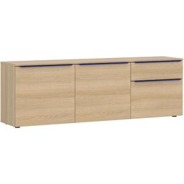 Tom Tailor HOME Sideboard Lowboard, Breite 165 cm,3 T&uuml;ren,1 Schublade, viel Stauraum beige Holzwerkstoff, Melamin, Spanplatte B/H/T: 165cm x 56cm x 