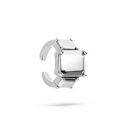Liebeskind Berlin Damen Ohrklemme &raquo;Steel Diamond, Earcuff&laquo; silber Edelstahl