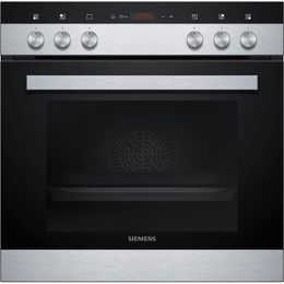 Siemens Backofen-Set iQ100 &raquo;HE113FBS2&laquo; mit Teleskopauszug nachr&uuml;stbar Gleichm&auml;&szlig;ige 3D-Hei&szlig;luft & flexible, zuschaltbare Br&auml;terzone grau Teleskopauszug