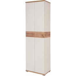 Germania Garderobenschrank &raquo;Topix&laquo; mit ausziehbarer Kleiderstange wei&szlig; B/H/T: 59cm x 199cm x 40cm
