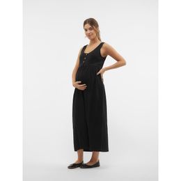 MAMALICIOUS Damen Tr&auml;gerkleid &raquo;MLEVI LIA SL JRS ANKLE DRESS 2F NOOS&laquo; Sommerkleid schwarz XS, N-Gr