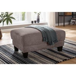 OTTO home Hocker &raquo;Trondheim&laquo; mit Stauraum, Federkern grau Struktur fein (100% Polyester);Flachgewebe (100% Polyester);Luxus-Microfaser (90% Polyester,