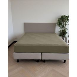Kayori Spannbettlaken &raquo;Tara&laquo; Hergestellt aus GOTS-zertifizierter Bio-Baumwolle gr&uuml;n Jersey-Elasthan, Obermaterial: 95% Baumwolle, 5% Elasthan (LYCRA )
