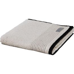 M&ouml;ve Saunatuch &raquo;Eden Biesenbord&uuml;re&laquo; mit Lederetikett beige Walkfrottier, Obermaterial: 80% Baumwolle, 20% Leinen B/L: 80cmx200cm, 1 Stk., Walkfrottier