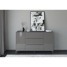 set one by Musterring Sideboard &raquo;Reno&laquo; 1 Stk. tlg. Mit Winkelfu&szlig; in diversen Farben, 108 cm H&ouml;he & Farbauswahl grau Glas, Holzwerkstoff B/H/T: 182cm x