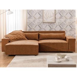 OTTO home Ecksofa &raquo;KINLEE Design-Sofa mit Recamiere rechts/links, Ma&szlig;e B/T/H 251/144/70cm&laquo; L-Form mit Wellenunterfederung, ohne Bettfunktion, modern 