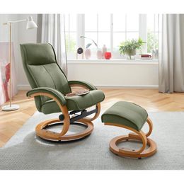 Home Affaire Relaxsessel &raquo;Lille, TV-Sessel, Sessel mit Hocker, Wohnzimmer,&laquo; Schlaffunktion, Luxus-Microfaser Bezug und Holzgestell, Sitzh&ouml;he 46 cm 