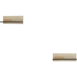 Home Affaire Wandregal &raquo;Sherwood&laquo; Breite 90 cm, in modernem Holz Dekor, 28 mm starke Ablageb&ouml;den braun Holzwerkstoff B/H/T: 90cm x 30cm x 22cm