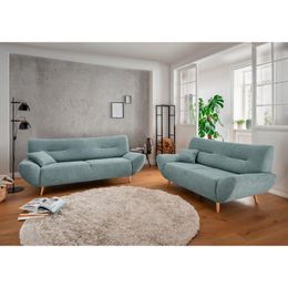 Home Affaire Polstergarnitur &raquo;Drago, modern und zeitlos, aktuelle Formensprache, komfortabel&laquo; Set, 3-Sitzer und 2-Sitzer, 2 Stk. tlg. als Sessel/