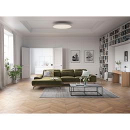 Musterring Wohnlandschaft &raquo;MR 2490 Ecksofa mit erstklassigem Sitzkomfort, Long-Life-Leder&laquo; Fu&szlig; schwarz, Sitzh&ouml;he 48cm, wahlweise mit Funktionen, Ma&szlig;e 342x207 cm 