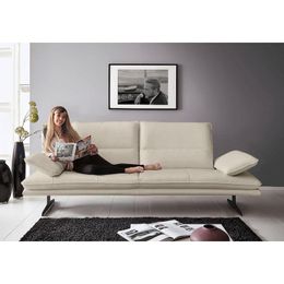 W.Schillig 2,5-Sitzer &raquo;broadway, Designsofa mit tollem Sitzkomfort&laquo; Sitztiefenverstellung, Kopfteil- & Seitenteilverstellung, Breite 236cm grau 
