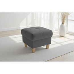 Sit & More sit&more Polsterhocker &raquo;Pamela, B: 58 cm&laquo; 1 Stk. tlg. verschiedene Farben und Stoffe, bis 120 kg belastbar grau 95% Polyester 5% Polyamid B/H/T: 58cm 