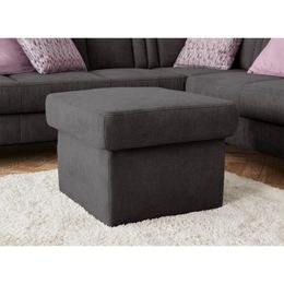 Sit & More sit&more Stauraumhocker &raquo;Melissa&laquo; klassisches Design, optional in dem mit Wasser zu reinigendem Bezug grau 100% Polyester B/H/T: 60cm x 48cm x 60cm, 