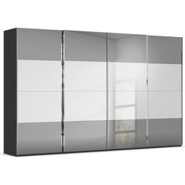 Rauch Schwebet&uuml;renschrank &raquo;Kleiderschrank Schrank Garderobe Schlafzimmerschrank SCALE-FYRA&laquo; edle T&uuml;ren viergeteilt Front Spiegel-Mix viele Farben MADE