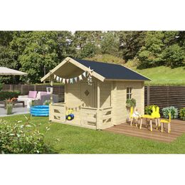 Nordic Holz Spielhaus &raquo;LIDO&laquo; BxTxH: 270x330x211 cm beige Holz Einheitsgr&ouml;&szlig;e