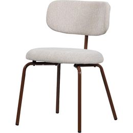 Woood Esszimmerstuhl &raquo;Travis Webstoff mit schlankem Metallgestell, H 75 x B 48 x T 53 cm&laquo; () (Set, 2 St)Tragkraft 120 kg, pfleigleicht Geringe 
