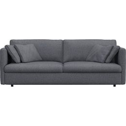 FLEXLUX 3-Sitzer &raquo;Lovane&laquo; Weich & anschmiegsam, gro&szlig;e Sitztiefe auf Kaltschaum, Dekokissen inkl. blau 62% Polyester/14% Cotton/7% Linen B/H/T: 219cm x