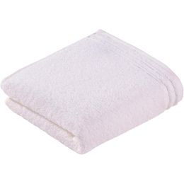 Vossen Badetuch &raquo;Calypso Feeling&laquo; mit schmaler Bord&uuml;re, aus 100% hochwerter Baumwolle, Vegan, einfarbig wei&szlig; Walkfrottee, Obermaterial: 100% Baumwolle B/L: 