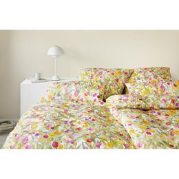 Elegante Bettw&auml;sche &raquo;Tulpe Jersey&laquo; 2 angenehmes Hautgef&uuml;hl bunt Mako-Jersey, Obermaterial: 100% Baumwolle B/L: 155cm x 220cm, 1 Stk., 1 Stk., Mako-Jersey, B/L: