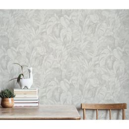 Erismann Vliestapete &raquo;Vliestapete DELICIOSA&laquo; gepr&auml;gt Phthalate frei grau Vlies B/L: 0,53m x 10,05m, Rollen: 1