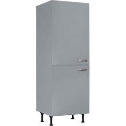 KOCHSTATION Seitenschrank &raquo;KS-Cara&laquo; grau basaltgrau, B/H/T: 60cm x 176,6cm x 58,4cm, T&uuml;ren: 2 Stk.