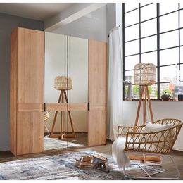 Wiemann Kleiderschrank &raquo;Cardiff, Massivholzt&uuml;ren in Kombination mit Glas- oder Spiegelt&uuml;ren&laquo; 4 Breiten, 2 H&ouml;hen 216/236cm ausw&auml;hlbar, hochwertiges 