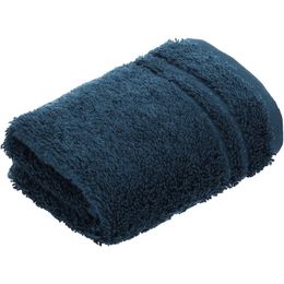 Vossen Seiftuch &raquo;Vienna Style Supersoft&laquo; Waschlappen im Set, supersoft Baumwolle blau Walkfrottee, Walkfrottee B/L: 30cmx30cm, 3 Stk., 3 Waschlappen (30x30cm