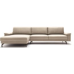 Creation BY ROLF BENZ Ecksofa &raquo;CR.450 elegantes Designsofa mit hohem Sitzkomfort&laquo; beige B/H/T: 274cm x 95cm x 178cm, Leder OSKAR, Recamiere links