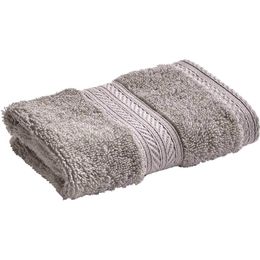 Christy Waschlappen &raquo;RENAISSANCE&laquo; Premium-Waschlappen in Luxusqualit&auml;t, 675g/m&sup2;, 33x33cm, 6er Set grau Walkfrottier B/L: 33cm x 33cm
