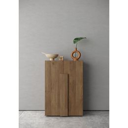 Home Affaire Schuhschrank &raquo;Jupiter, Kommode mit 4 B&ouml;den&laquo; Breite 78 cm braun Mercure, B/H/T: 78cm x 116cm x 37cm, T&uuml;ren: 2 Stk., Komplettausf&uuml;hrung