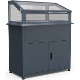 WESTMANN Hochbeet &raquo;Plexa Plus&laquo; BxTxH: 100x50x120 cm, mit Fr&uuml;hbeetaufsatz & Stauraum Stahl B/H/T: 100cm x 120cm x 50cm