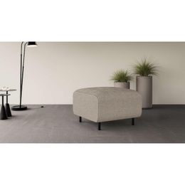 OTTO home Polsterhocker &raquo;ARROS klein mit Wellenunterfederung, Ma&szlig;e B/T/H: 70/70/46 cm&laquo; passend zur Serie, in hochwertiger Verarbeitung grau 100% 