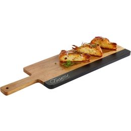 APS Servierbrett braun Massivholz B/H/L: 18cm x 1,5cm x 56cm