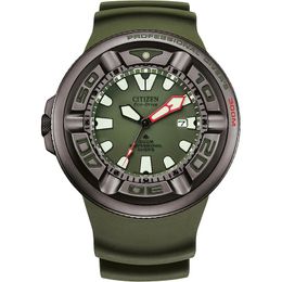 Citizen Herren Taucheruhr &raquo;Promaster Professional Diver 300&laquo; Armbanduhr, Herrenuhr, Solar, bis 30 bar wasserdicht, Datum gr&uuml;n Einheitsgr&ouml;&szlig;e