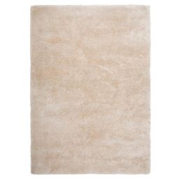 Kayoom Hochflor-Teppich &raquo;Dolphin 500&laquo; rechteckig 35 mm H&ouml;he Hochflor, Modernes Muster, Uni, Fu&szlig;bodenheizungsgeeignet, Wohnzimmer beige Polyester B : 160cm 1 